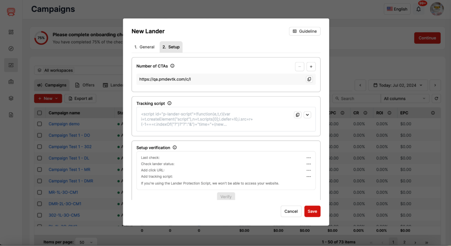 How to add Lander in Permate - permate.com