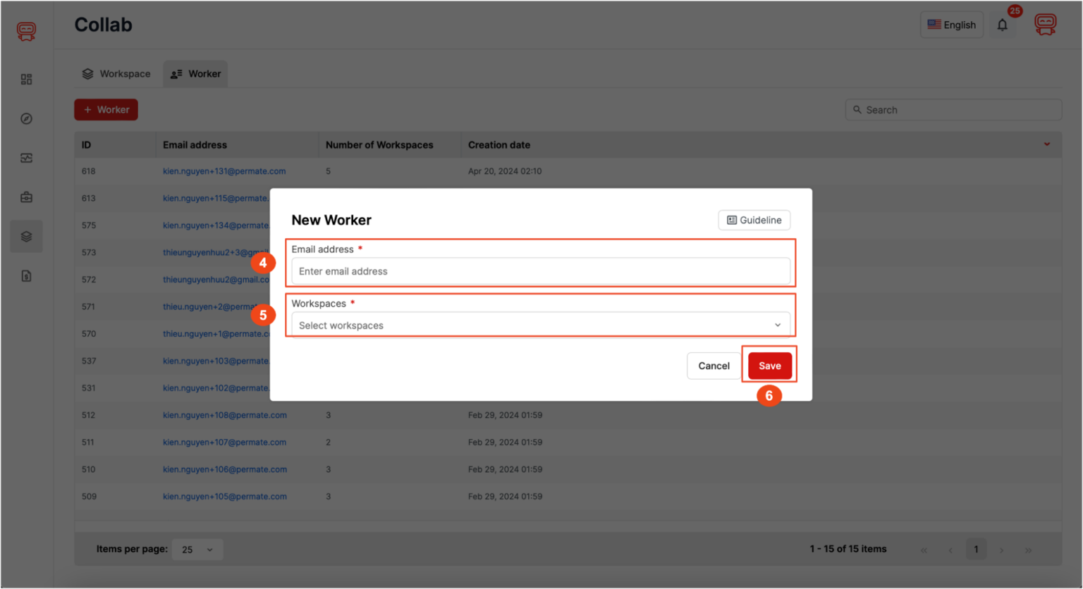 Worker: Overview and how to create worker on Permate - permate.com